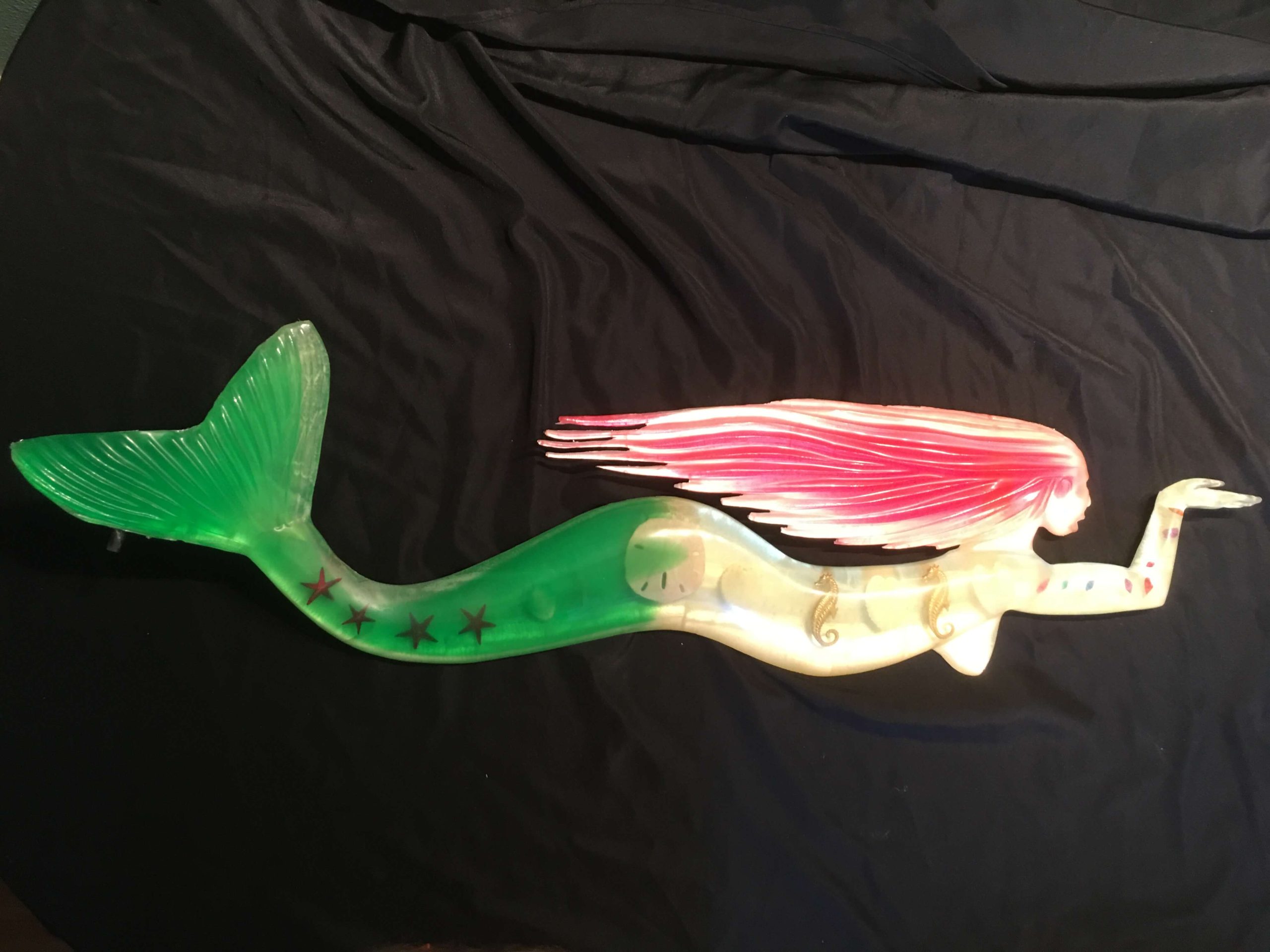 Light Up Mermaid Sculptures